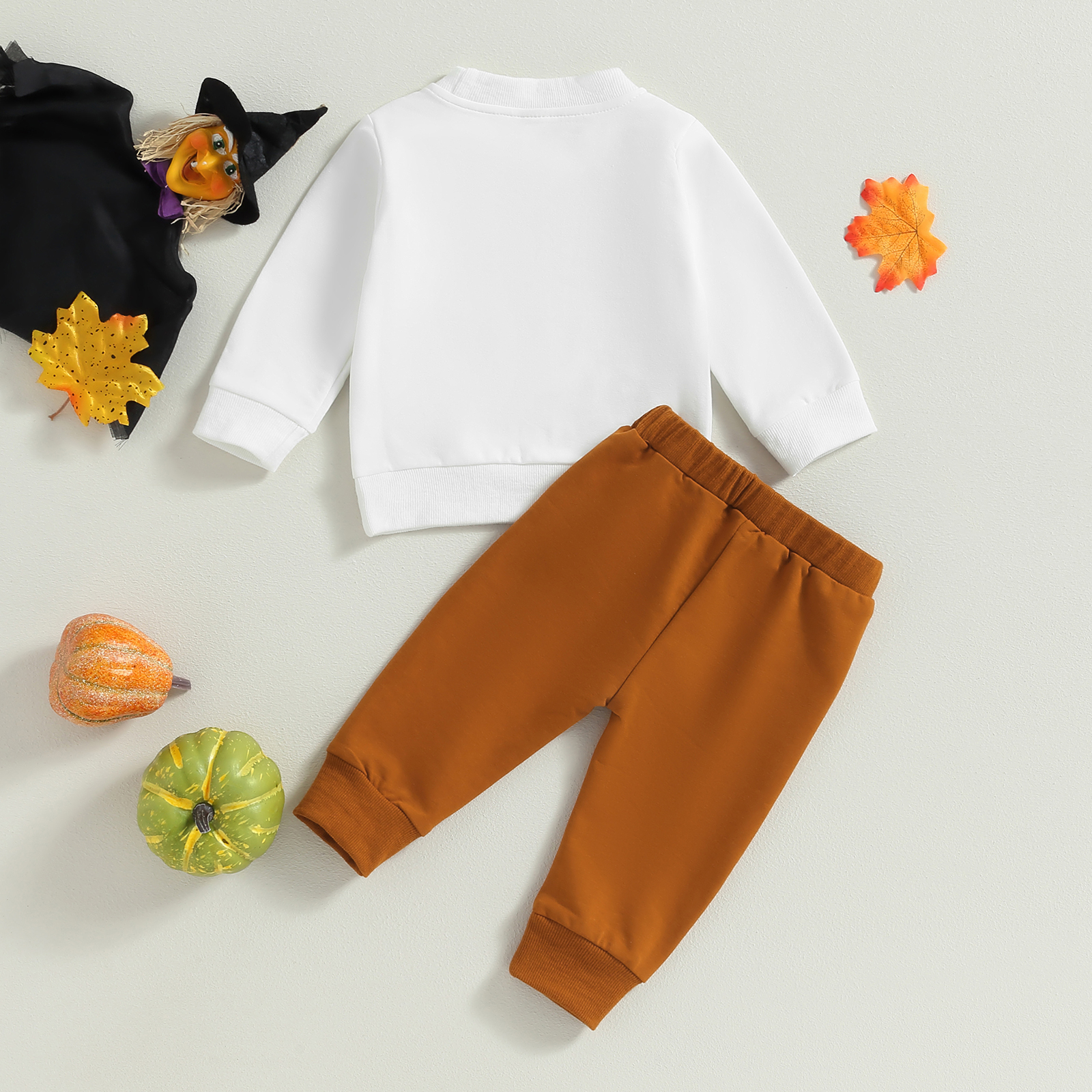 BeQeuewll-Conjunto de sudadera y pantalones con estampado de murciélago para bebé, ropa de manga ...